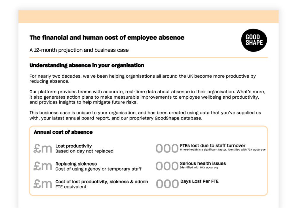 Cost of Absence Calculator | GoodShape