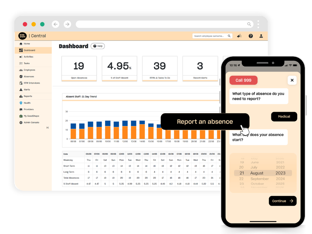 Managing Absence at Work with GoodShape
